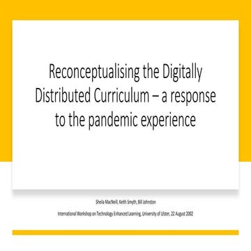 Reconceptualising the Digitally Distributed Curriculum – a response to ...