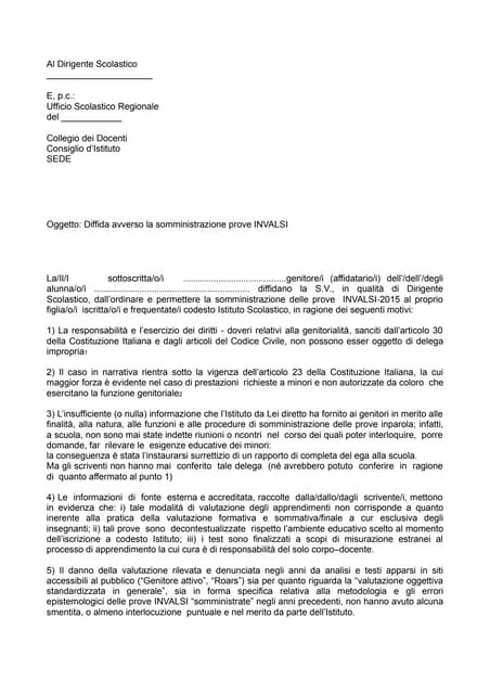 Modello di diffida | DOC