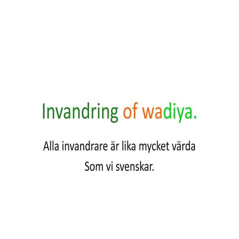 Invandrare | PPT