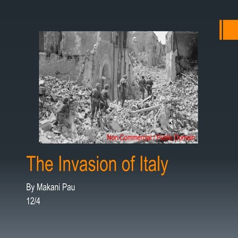 Invasion Of Italy | PPT