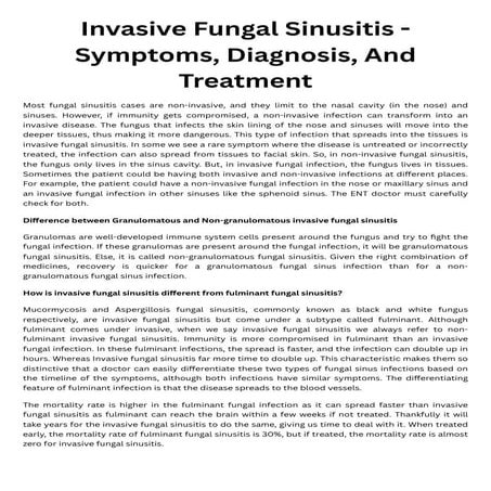 Invasive Fungal Sinusitis - Symptoms, Diagnosis, And Treatment.pdf