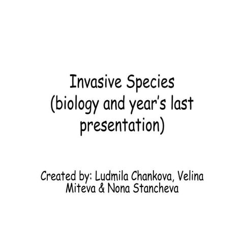 Invasive species | PPT