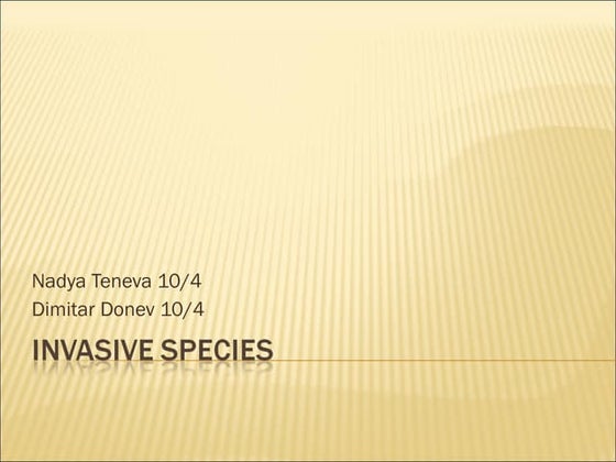 Invasive Species.pptx A brown tree snake | PPTX