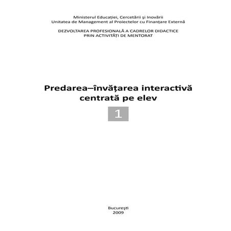 Invatarea predarea interactiva | PDF