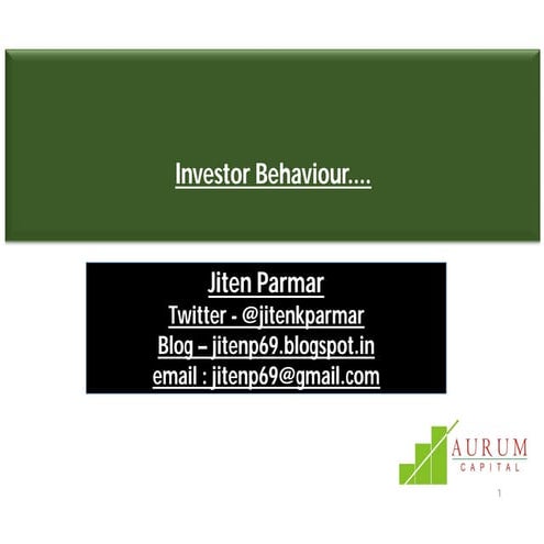 Investor behavior | PDF