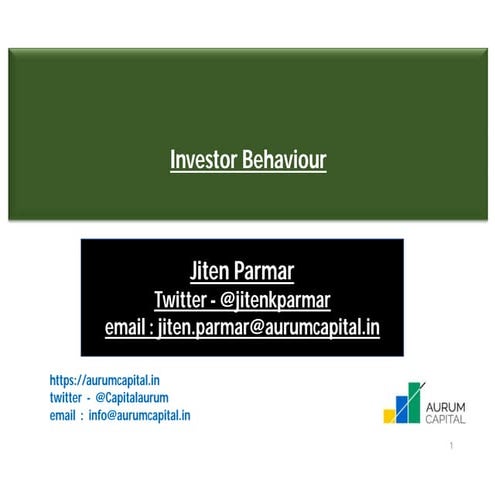 Investor Behavior & Traits | PDF | Stocks and Bonds | Personal Investing