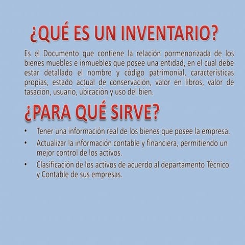 Qu Es Inventario Su Definicin Y Significado 2021