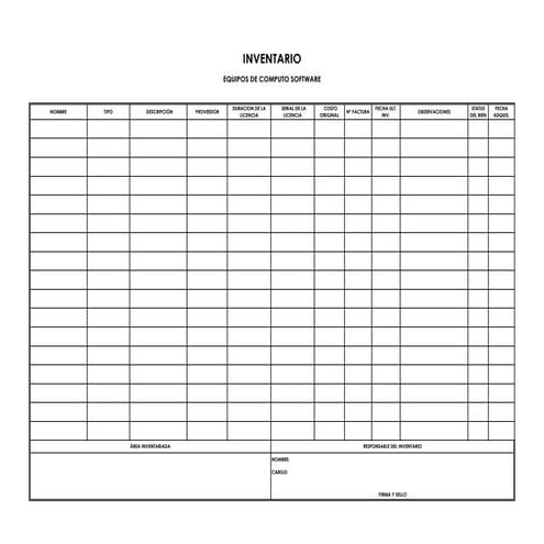 Inventario software | PDF | Computing | Technology & Computing