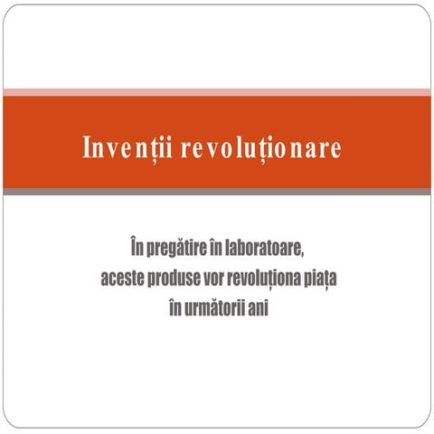 Inventii revolutionare | PPS