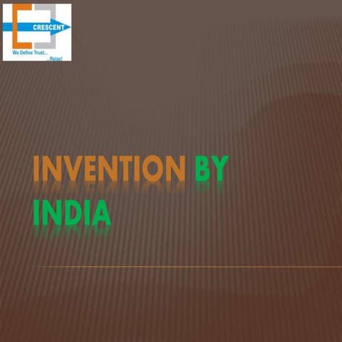 Invention by india | PPTX