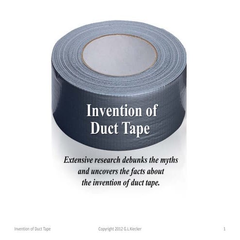 Invention of Duct Tape | PPT