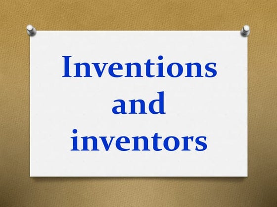 Inventions ppt | PPT