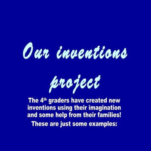 Inventions projects | PPT