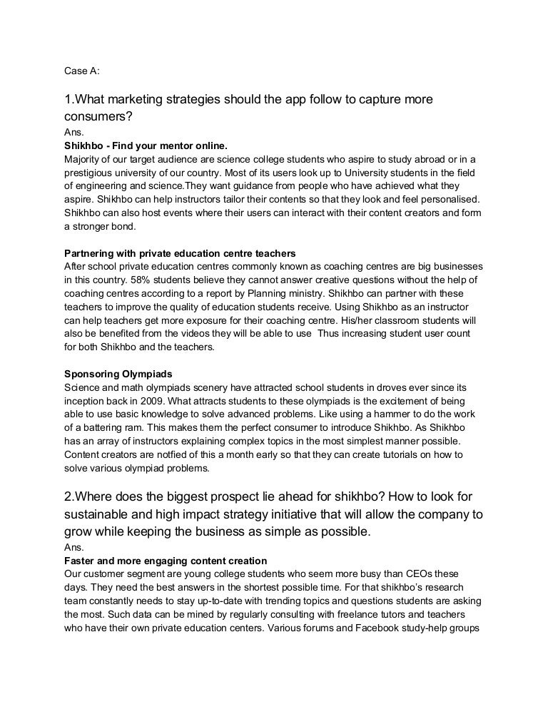 Business Case Competition solution proposal - E-learning platform, Ca…