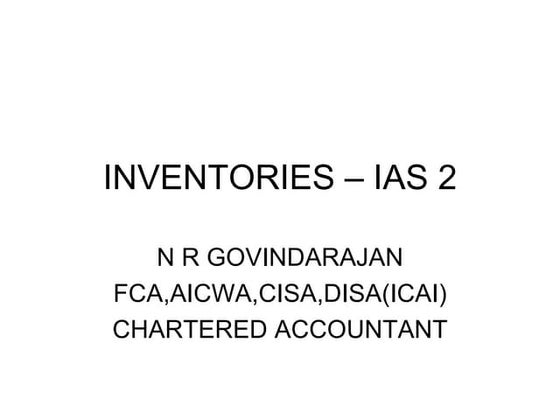 Corporate Reporting - MFRS102, IAS2: Inventory | PPTX