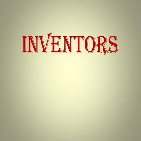 Inventors! | PPT