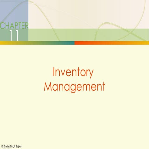 Inventory Management | PPT