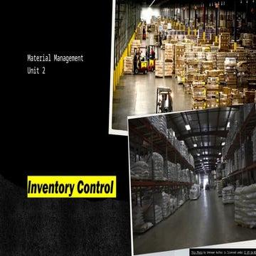 Inventory type- control and Material Management | PPTX
