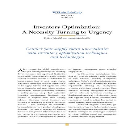 Infosys - Inventory Optimization Techniques | White Paper | PDF ...