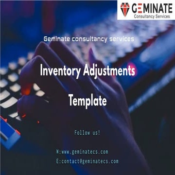 Inventory Adjustments Template | PDF
