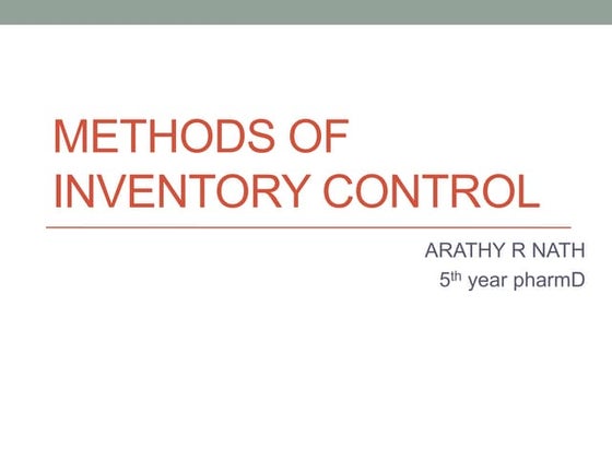 ABC Analysis-Inventory Management | PPT