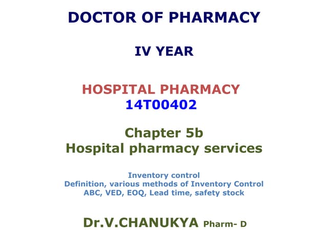 ABC Analysis-Inventory Management | PPTX