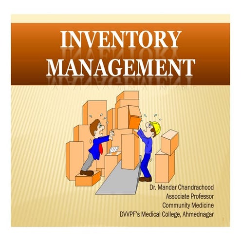 Inventory Management or Inventory Control | PDF