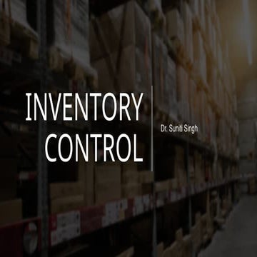 Inventory Control and management techniques.pptx