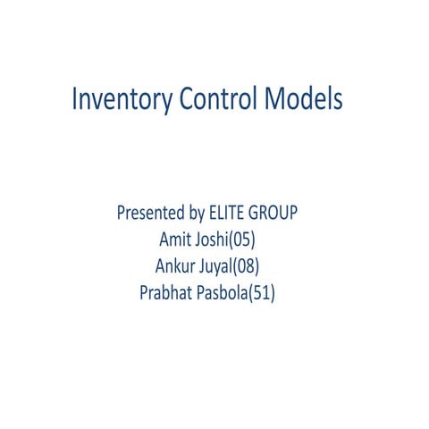 Inventory Control Models.pptx