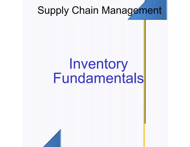 Inventory management | PDF