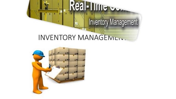Inventory Management System | PPTX | Logistics | Business