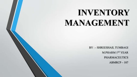 ABC Analysis-Inventory Management | PPT