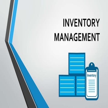 Inventory Management System | PPTX