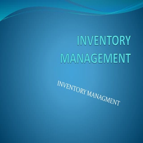 Inventory management software | PPTX