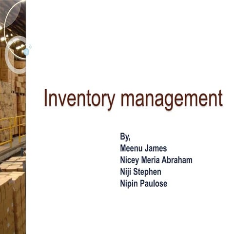 INVENTORY MANAGEMENT, FINANCIAL MANAGEMENT.pptx