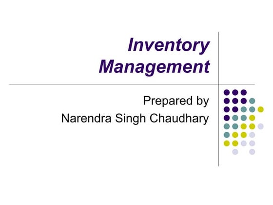 Slow Or Non Moving Inventory, Dispose Off Or | PPTX | Business ...