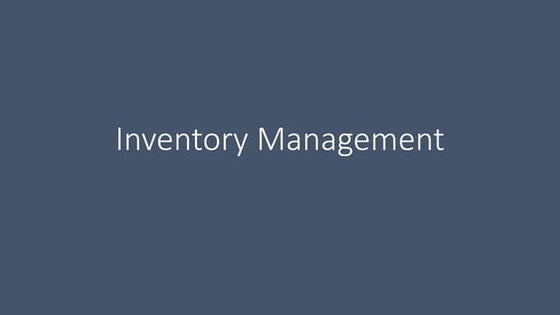 Slow Or Non Moving Inventory, Dispose Off Or | PPTX | Business ...