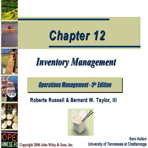 Inventory management ch12 | PPT