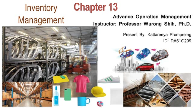 Inventory Management Self Study Exercises.pptx | Logistics | Business