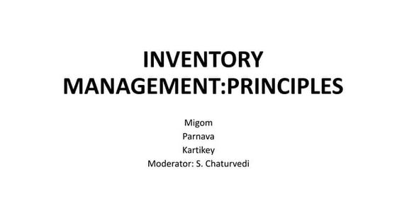 ABC Analysis-Inventory Management | PPTX