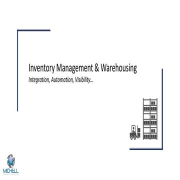 Inventory Management & Warehousing | PDF