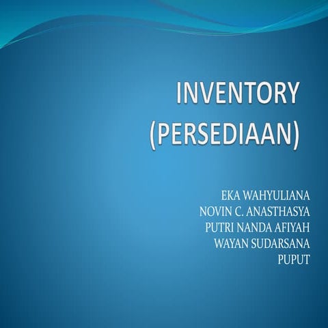 Inventory (persediaan) | PPTX