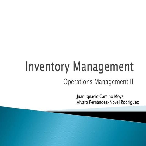 Inventory presentation | PPTX