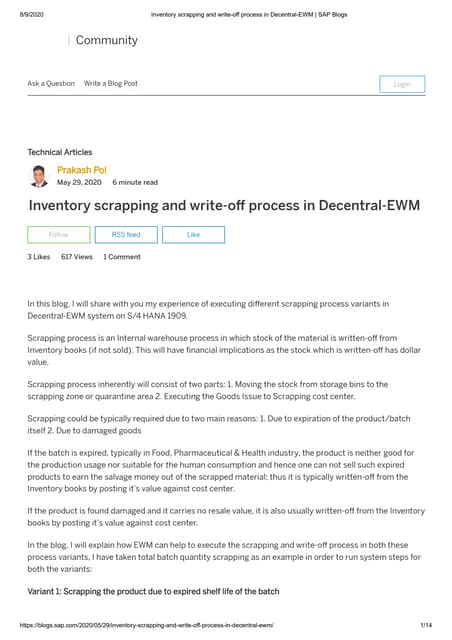 Kitting with SAP EWM | PPTX | Business | Business and Finance