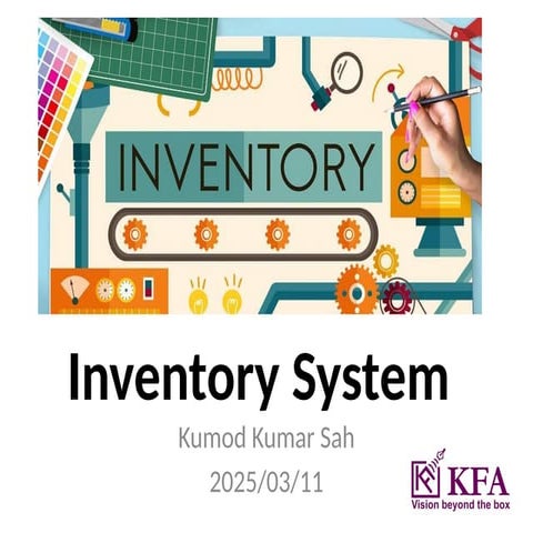 Inventory System Presentation with EOQ , MRP and ABC Analysis | PPTX