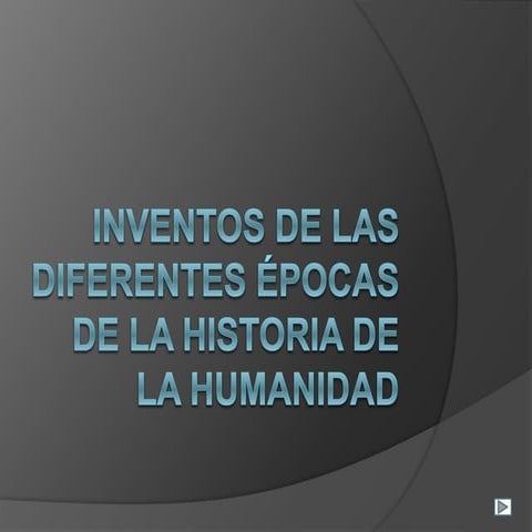 Epocas de la historia de la humanidad | PPTX