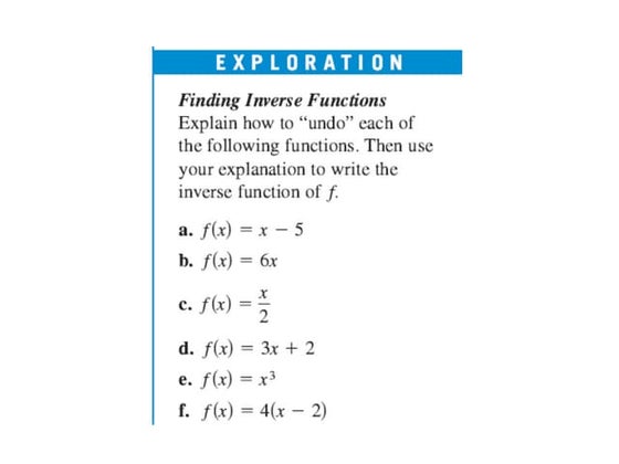 Inverse Functions | PPTX