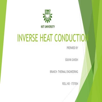 Inverse Heat Conduction Pptx