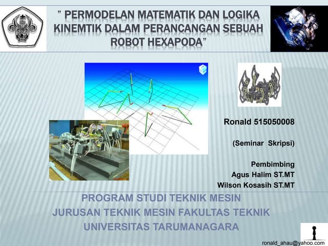 Inverse kinematik animaloid robot | PPTX Inverse kinematik animaloid robot | PPTX