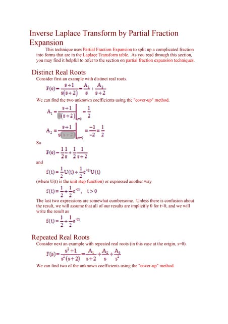 Inverse of laplace | PPT